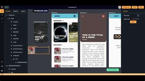 Membuat Aplikasi Mobile Dan Desktop Berbasis Flutter Mudah Tanpa Coding Dengan Nowa Teksnologi