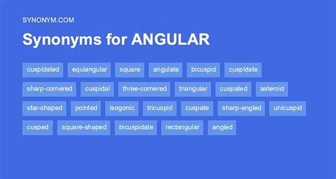 Another Word For Angular Synonyms And Antonyms