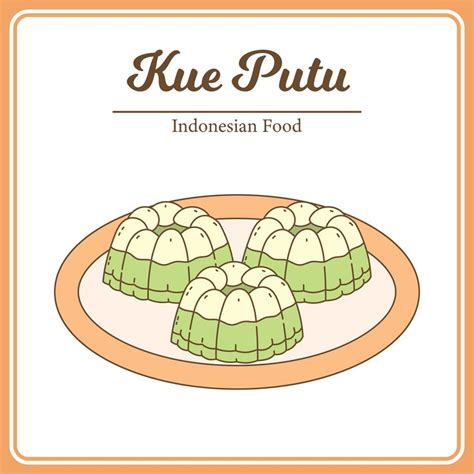 Kue Putu Ayu Comida Tradicional Indonesia 15868218 Vector En Vecteezy