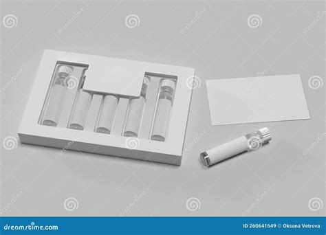 3d Rendering Of A Fragrance Sample Box Mockup With Space For Design
