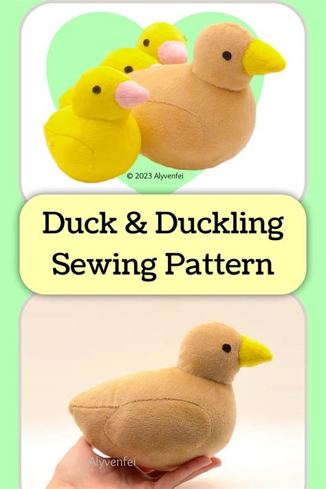 Duck Plushie Sewing Pattern Pdf Svg With Bonus Duckling And Instructions Etsy Ducklings