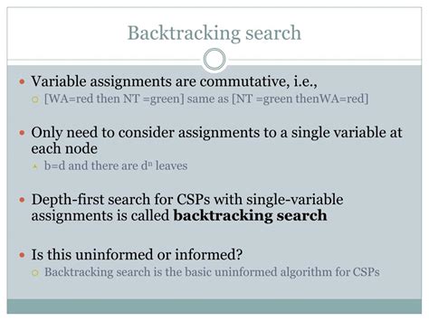 Ppt Constraint Satisfaction Problems Powerpoint Presentation Free Download Id2319975