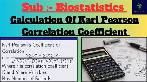 Calculation Of Karl Pearson Correlation Coefficient How To Calculate Karl Pearson Coefficient