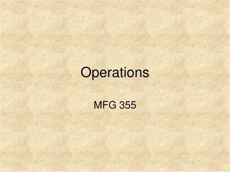 PPT Operations PowerPoint Presentation Free Download ID