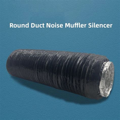 Havc System Fresh Air Round Duct Noise Muffler Silencer China Round Duct Silencer And Duct