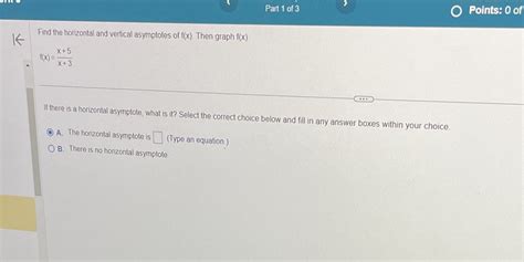 [solved] part 1 of 3 points 0 of find the horizontal and vertical