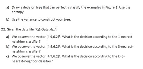 Q Consider A Classification Problem With Three Chegg