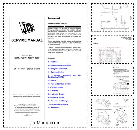 JCB JS Excavators Fault Codes Full List JoeManual Com