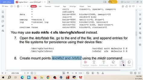 Linux Redhat Lab Create And Mount Ext4 Andxfs File Systems In Lvm Logical Volumes Youtube