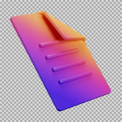 premium psd 3d file text dynamic gradient icon