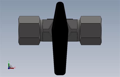 水管带阀solidworks 2016模型图纸下载 懒石网