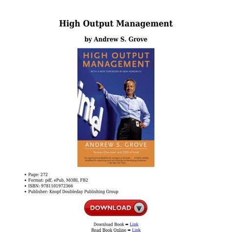 High Output Management Bypdf Docdroid