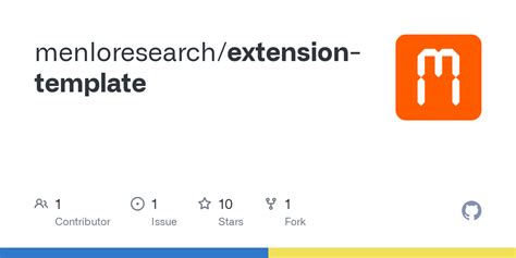 Github Menloresearchextension Template