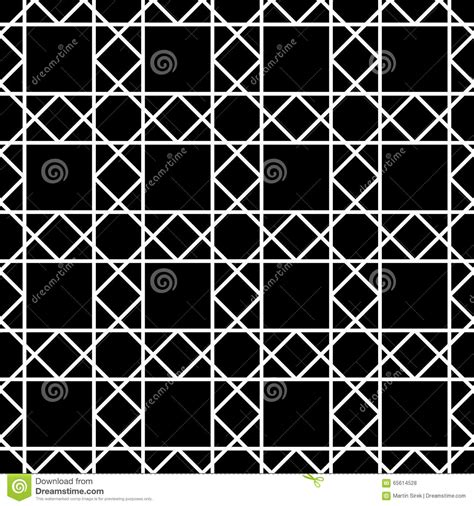 Vector Modern Seamless Geometry Pattern Grid Black And White Abstract
