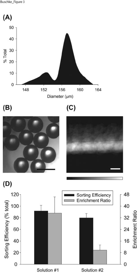 Sorting Efficiency And Enrichment Ratio Of Polystyrene Beads A