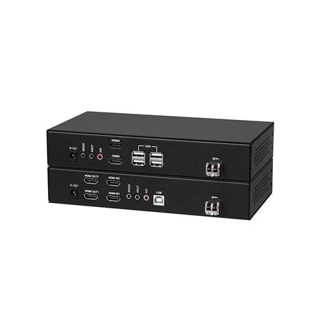 Usb Hdmi® Dual View Kvm Extender Over Fiber Kinan High Quality Kvm Switch Kvm Console Kvm