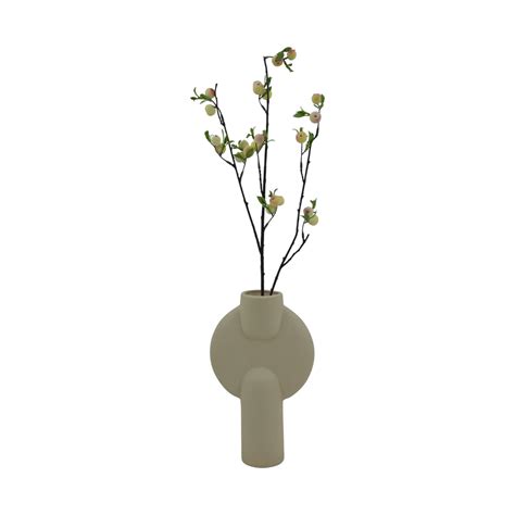 Small Berry Branch White 70 Cm