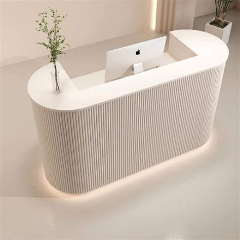 Ivy Bronx Cissy L Shape Manufactured Wood Reception Desk Wayfair Co Uk