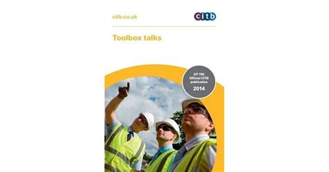 Toolbox Talks Gt 700 14 By Citb