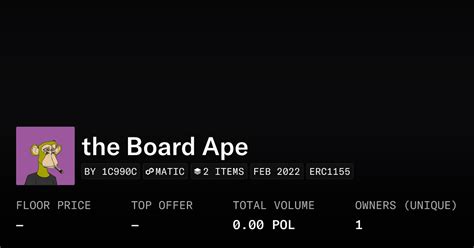The Board Ape Collection Opensea
