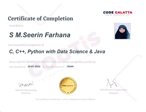 seerin farhana s m on linkedin i have successfully completed my