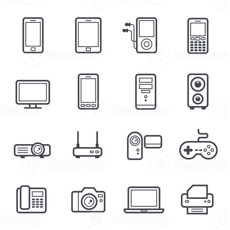 Technology And Devices Line Icon 21179111 Png