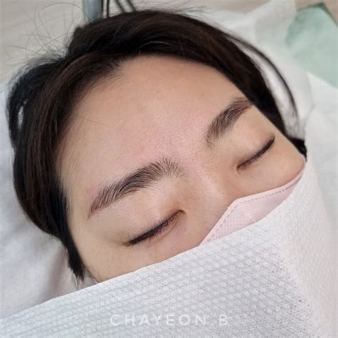 상일동 눈썹문신 잔흔 커버 한 후기 네이버 블로그