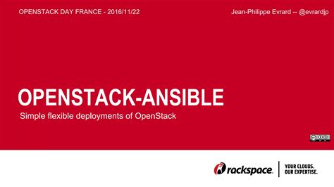 simple flexible deployments with openstack ansible ppt