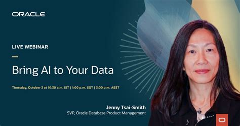 Jasmine Leung On Linkedin Join Us For An Enlightening Webinar Where Well Explore How Oracle…