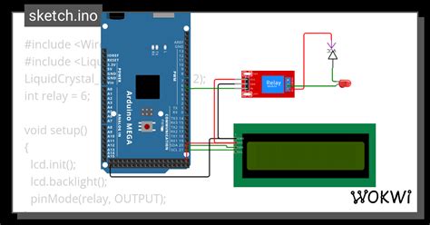 Lcd And Relay Wokwi Esp32 Stm32 Arduino Simulator