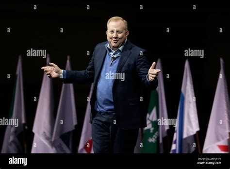 Boeing Commercial Airplanes Ceo Stan Deal Speaks On Stage During A Ceremony For The Delivery Of