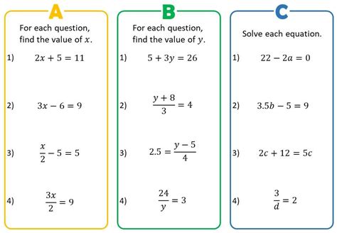 Algebra 2 Step Addition And Subtraction Equations Set 2 Worksheets