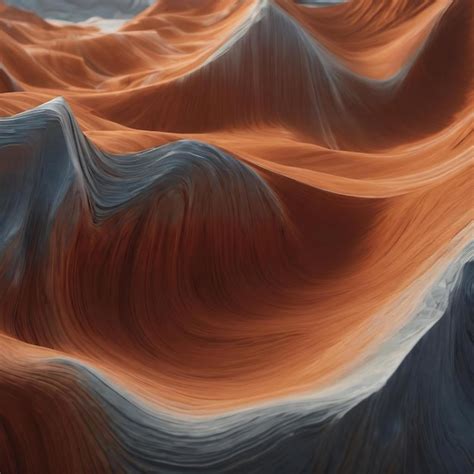 Premium Photo 3d Rendering Anisotropic Stone Morphing Waves Of