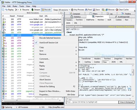 fiddler screenshot and download at