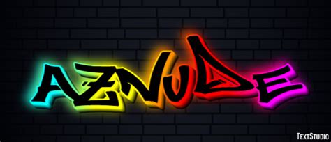 Aznude Text Effect And Logo Design Trend