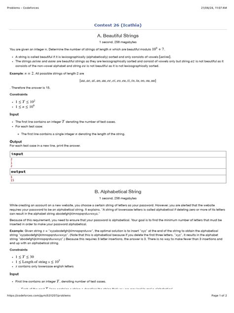 problems 25 codeforces pdf string computer science numbers