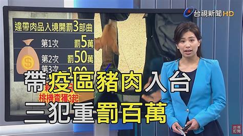 防非洲豬瘟攜帶瘟疫區豬肉入境3犯罰百萬【說新聞追真相】 Youtube