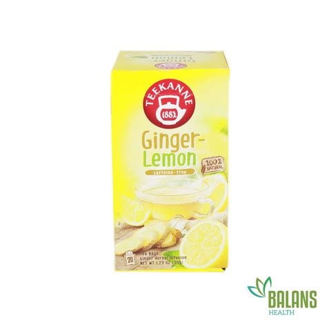Teekanne Tea Ginger Lemon 20teabags Teekanne Balans