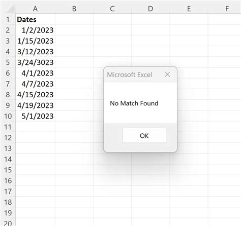 Vba Comment Utiliser La Fonction Match Avec Des Dates Statorials