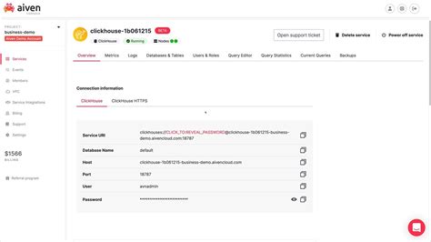 managed clickhouse database aiven