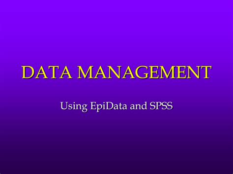 Data Management