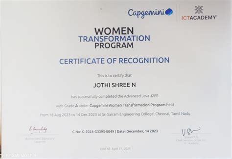 Jothi Shree N On Linkedin Capgemini Womenintech Javaj2ee