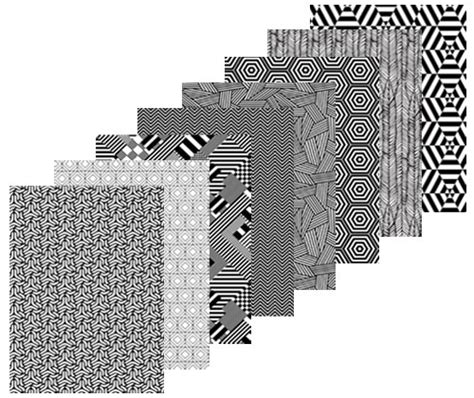 Pattern Paper A4 40s Contrast Educational Art Supplies