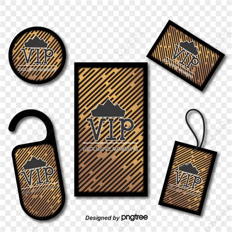 검은색 Vip 카드 일러스트귀빈주차 카드표시기 Png 일러스트 무료 다운로드 Lovepik
