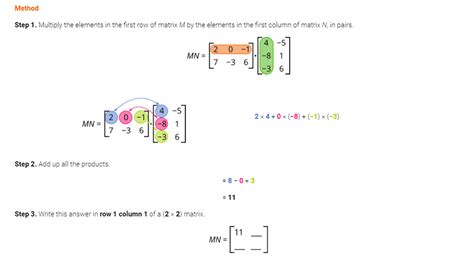 operations with matrices legac