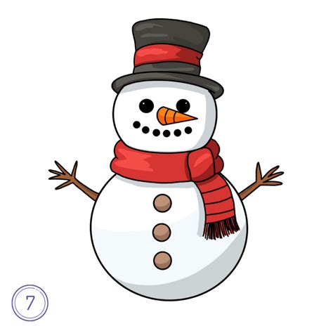 How To Draw A Snowman A Step By Step How To Mimi Panda