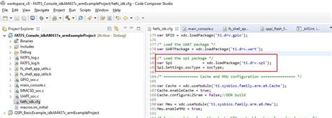 Processor Sdk Am437x Combine Qspi And Fatfs Console Project Code