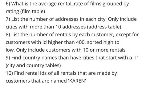 Solved Import Sakila Database And Use My Sqlto Find Sakila Chegg Com