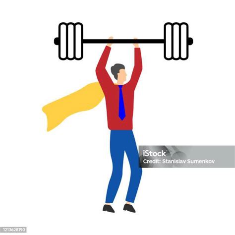 바벨 아령 아이콘 모바일 컨셉 및 웹 디자인 흰색 배경에 격리 된 플랫 만화 캐릭터eps 명랑한에 대한 스톡 벡터 아트 및 기타 이미지 Istock