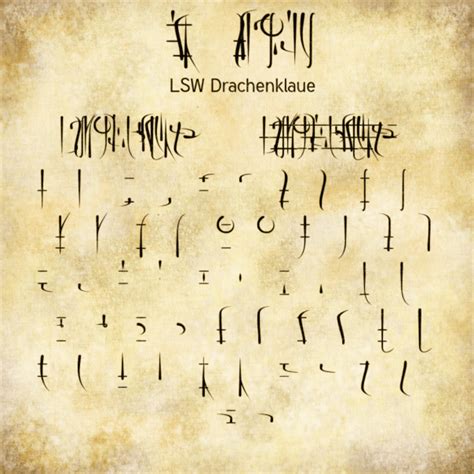 Drachenalphabet Lesenische
